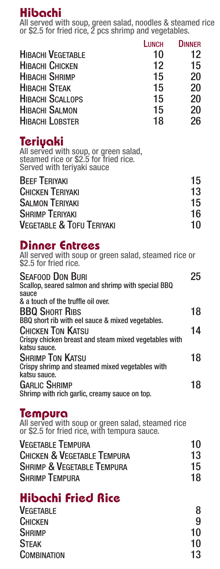 FUJI | Japanese Restaurant | 3098 North Eastman Road, Suite 106, Long ...